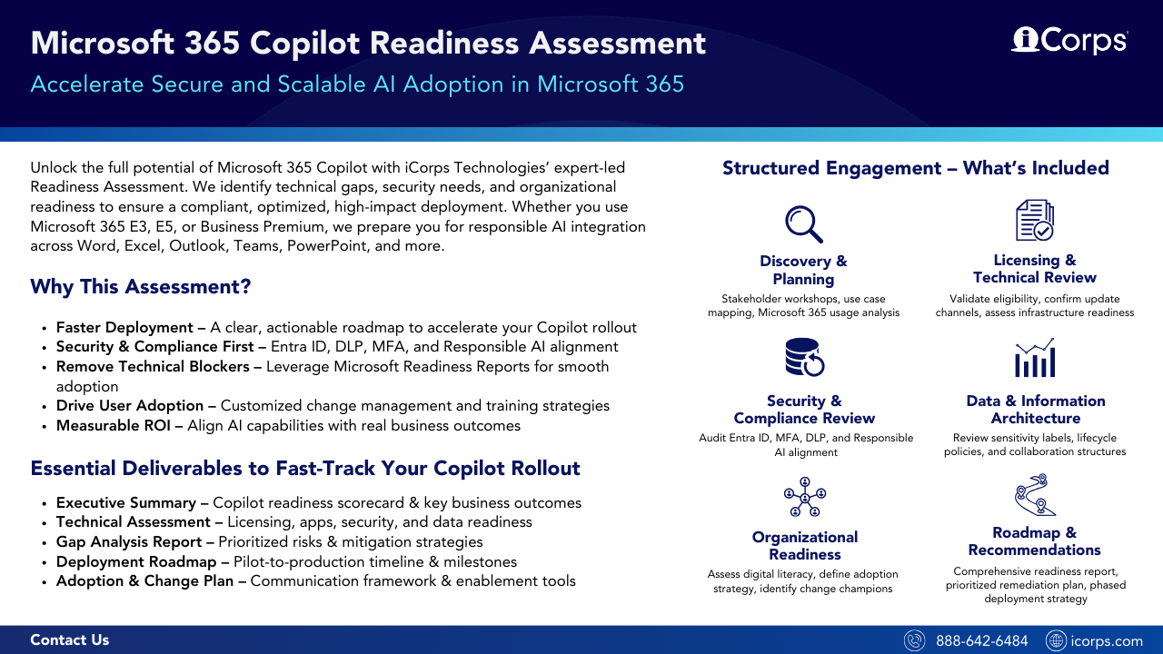 Datasheet: Microsoft 365 Copilot Readiness Assessment
